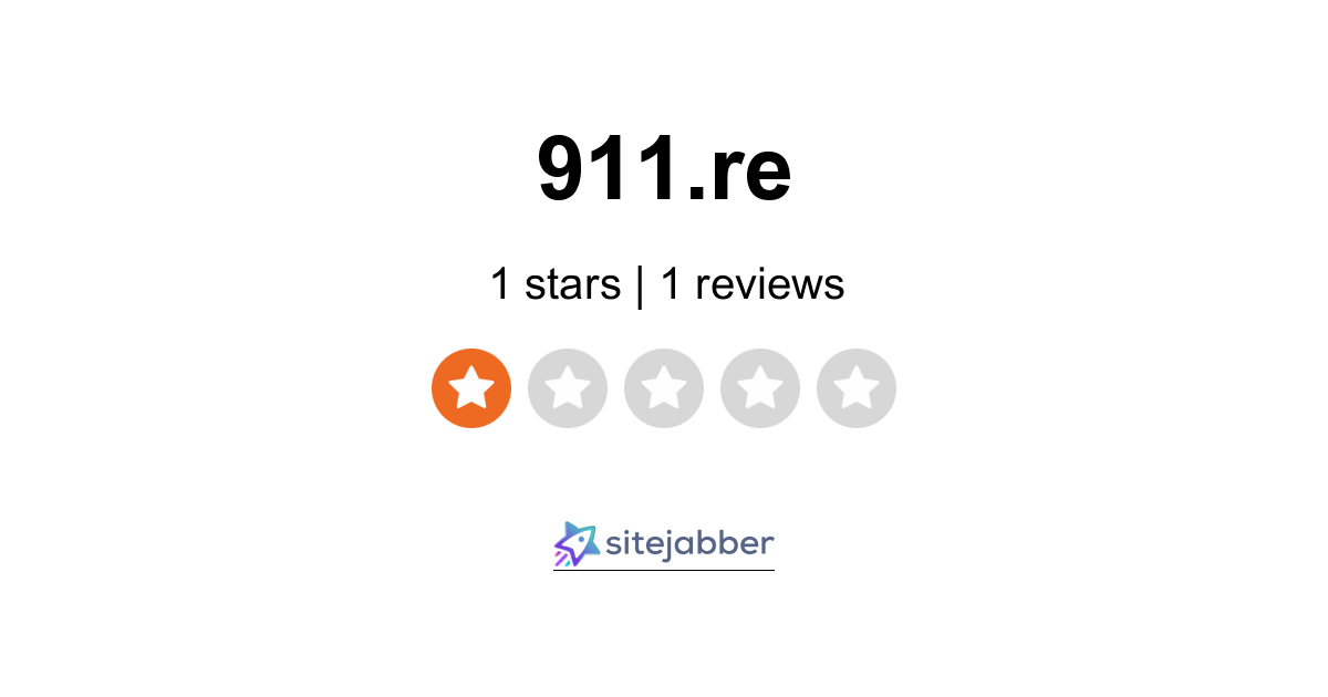 911.re Reviews - 1 Reviews of 911.re | Sitejabber