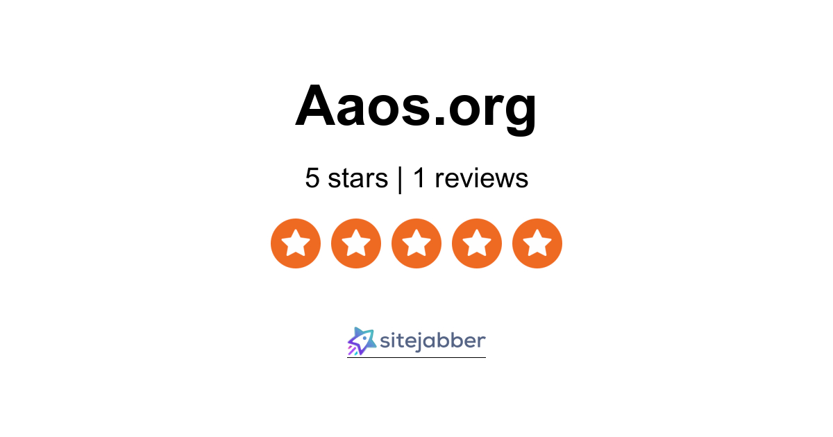 American Academy of Orthopaedic Surgeons Reviews - Read 1 Customer ...