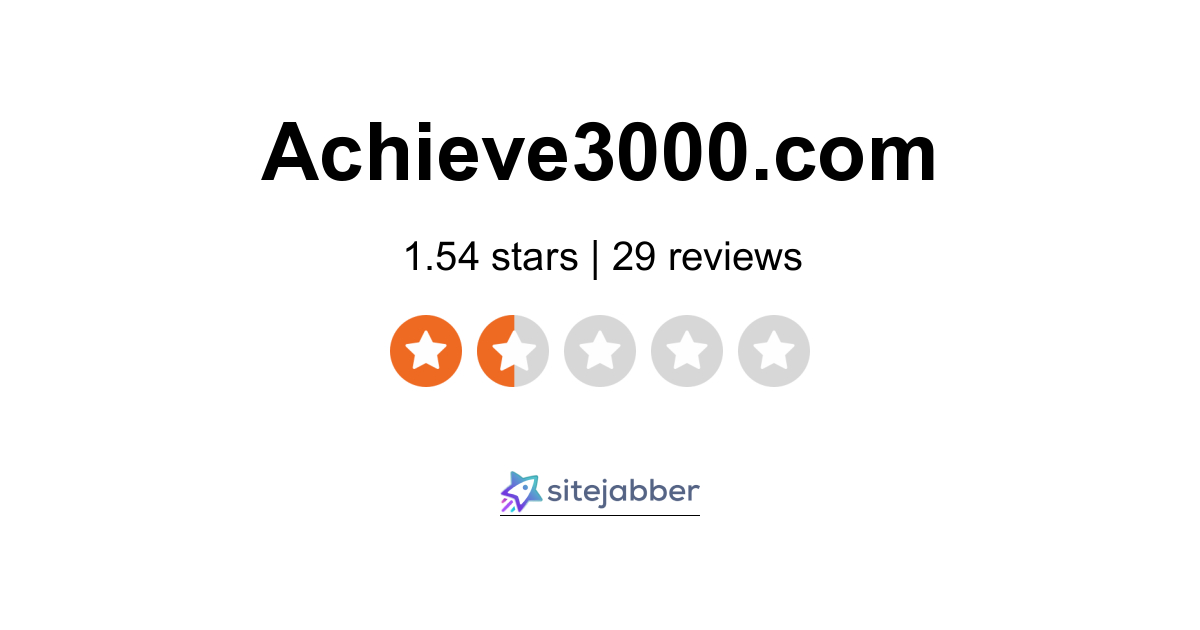 Achieve3000 Reviews - Read 29 Customer Reviews of Achieve3000 | Sitejabber