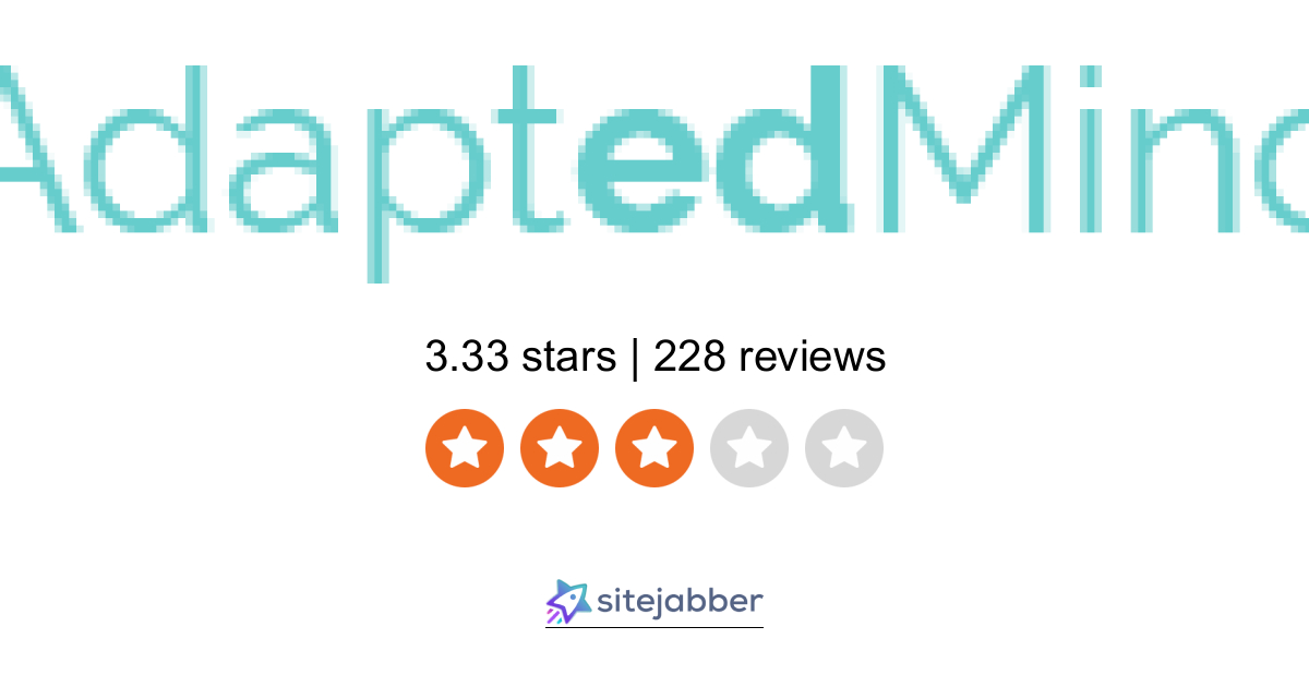 AdaptedMind Reviews - Read 188 Customer Reviews of AdaptedMind | Sitejabber