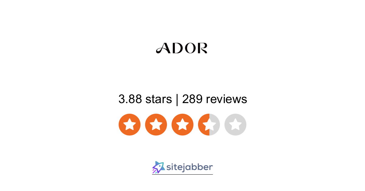 Ador Reviews - Read 288 Customer Reviews of Ador | Sitejabber