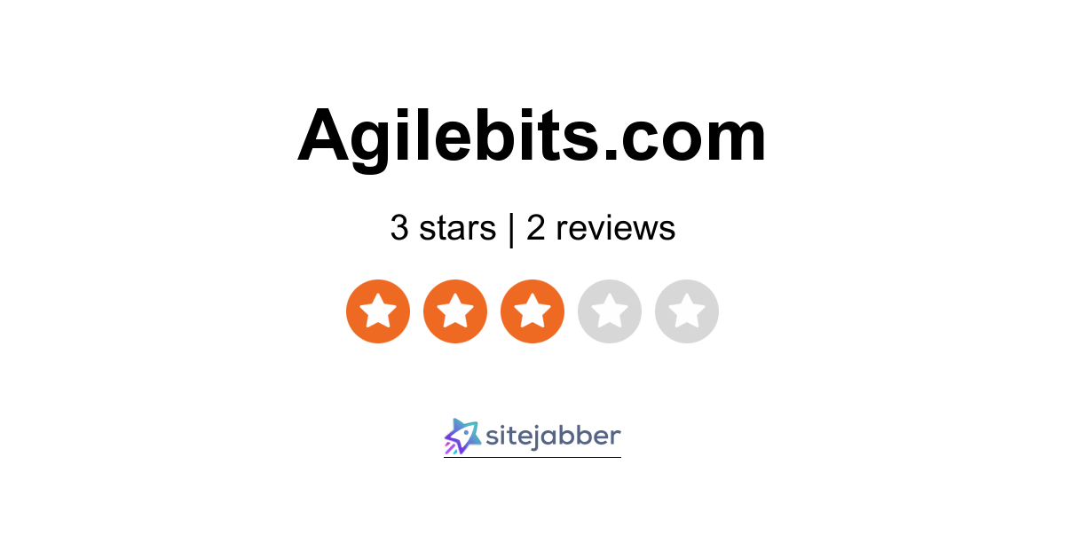 AgileBits Reviews - Read 2 Customer Reviews of AgileBits | Sitejabber