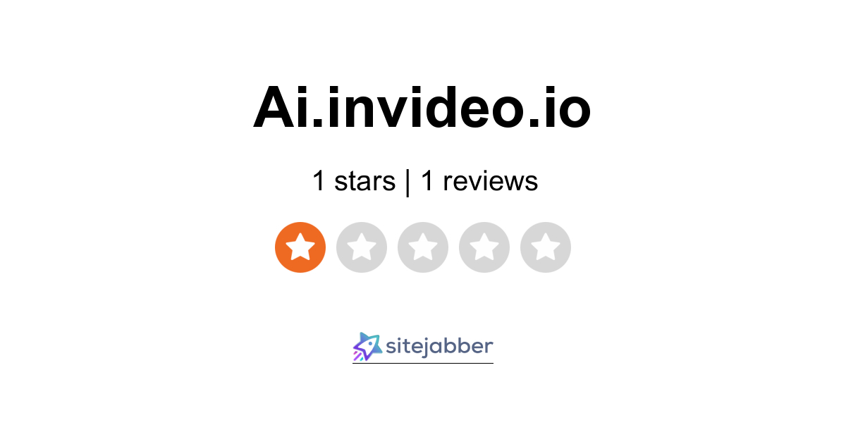 Ai.invideo.io Reviews - 1 Reviews of Ai.invideo.io | Sitejabber