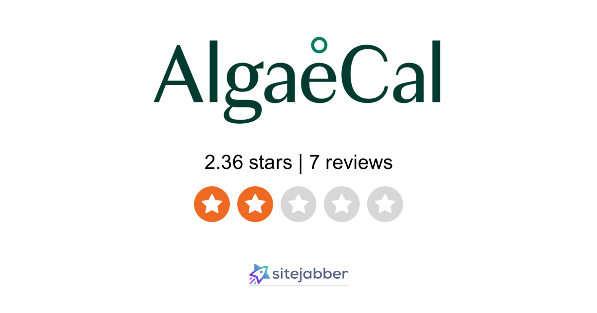 AlgaeCal Reviews - Read 7 Customer Reviews of AlgaeCal | Sitejabber