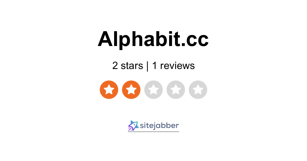 Alphabit.cc Reviews - 1 Reviews of Alphabit.cc | Sitejabber