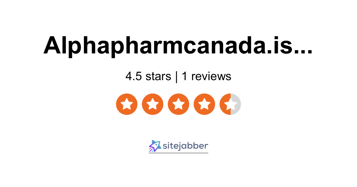 AlphaPharm Reviews - Read 1 Customer Reviews of AlphaPharm | Sitejabber