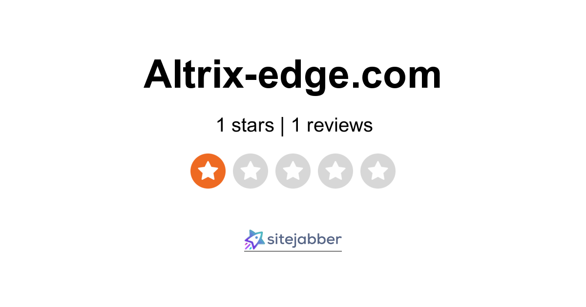 Altrix-edge Reviews - 1 Reviews of Altrix-edge.com | Sitejabber