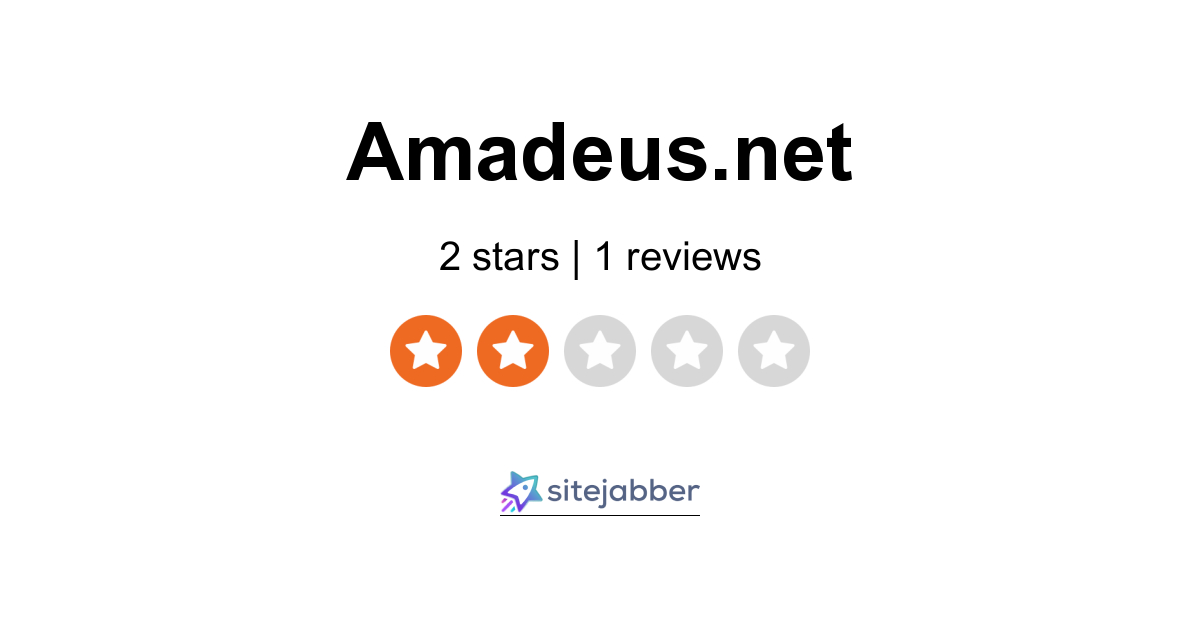 Amadeus.net Reviews - 1 Reviews of amadeus.net | Sitejabber