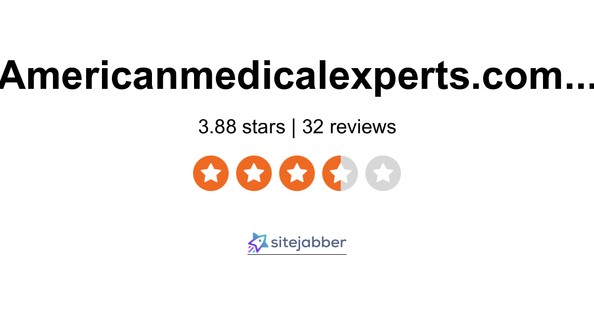 American Medical Experts Reviews - Read 32 Customer Reviews of American ...