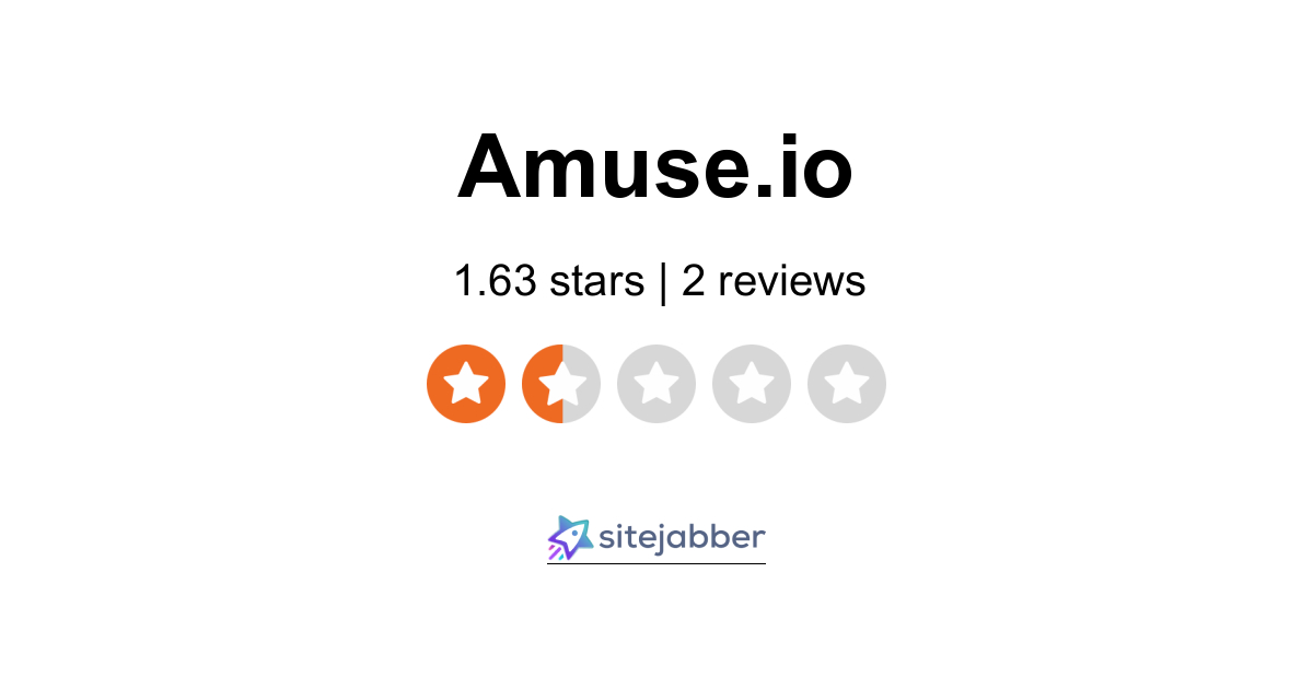 Amuse.io Reviews - Read 2 Customer Reviews of Amuse.io | Sitejabber