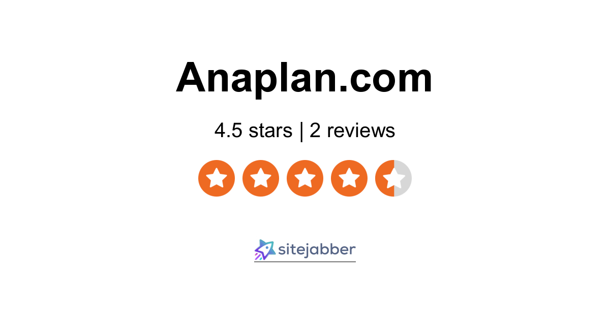 Anaplan Reviews - Read 2 Customer Reviews of Anaplan | Sitejabber