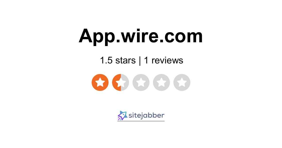 App.wire Reviews - 1 Reviews of App.wire.com | Sitejabber