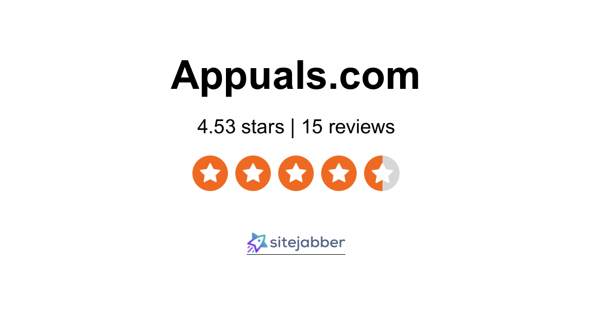 Appuals Reviews - Read 15 Customer Reviews of Appuals | Sitejabber