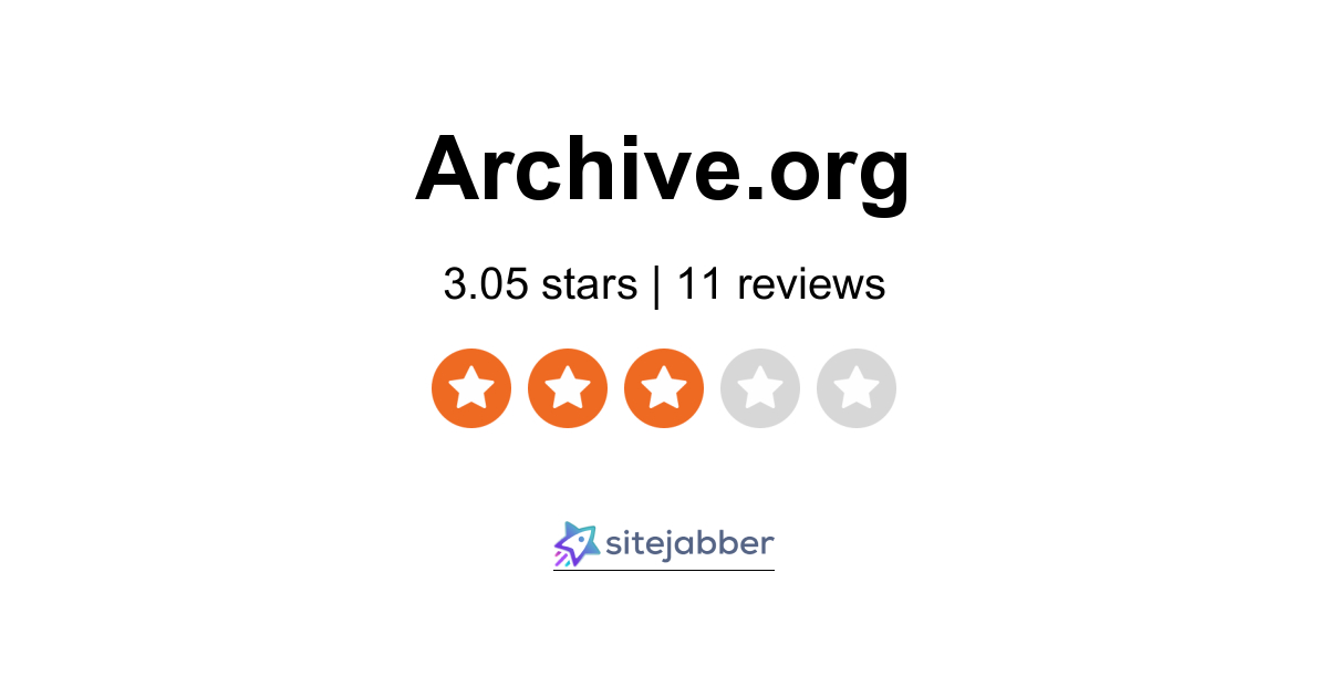 Internet Archive Reviews - Read 11 Customer Reviews of Internet Archive ...