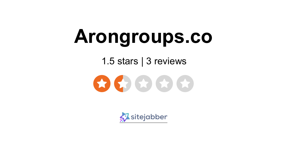 Arongroups.co Reviews - Read 3 Customer Reviews of Arongroups.co | Sitejabber