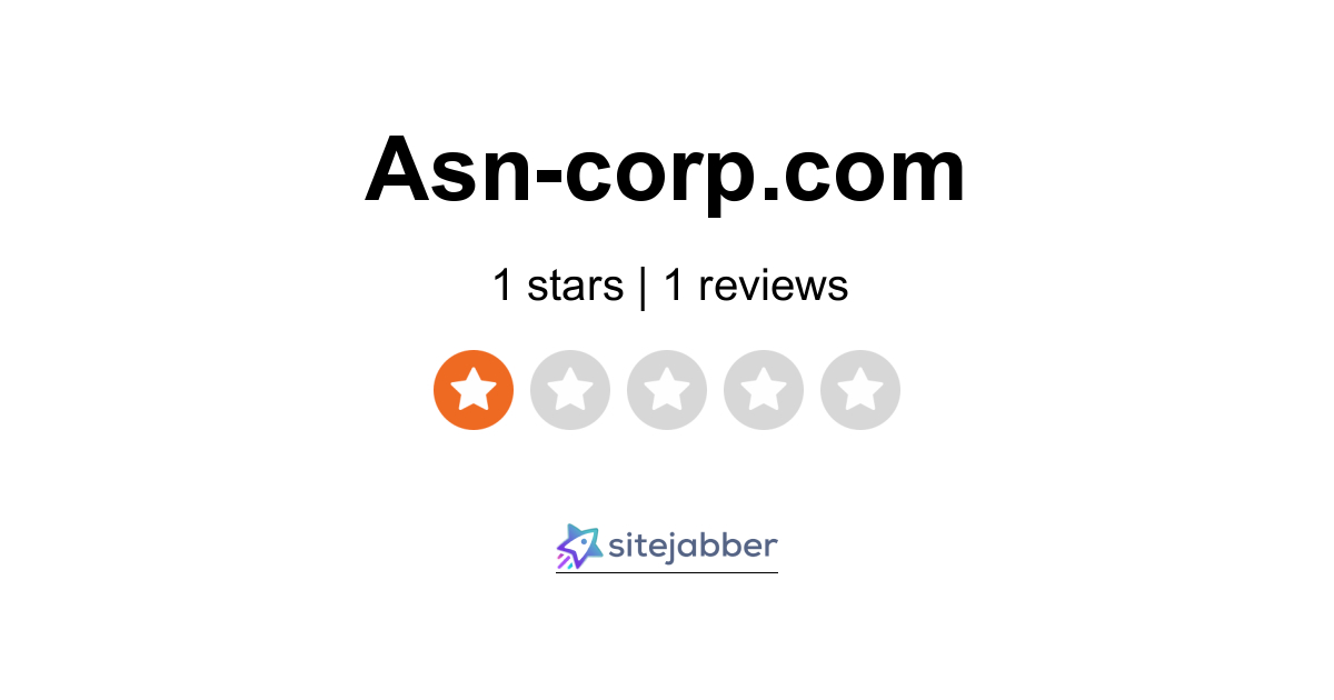 Asn-corp Reviews - 1 Reviews of Asn-corp.com | Sitejabber