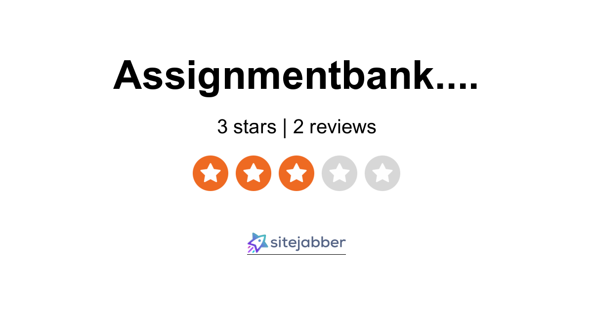 Assignment Bank UK Reviews - Read 2 Customer Reviews of Assignment Bank ...