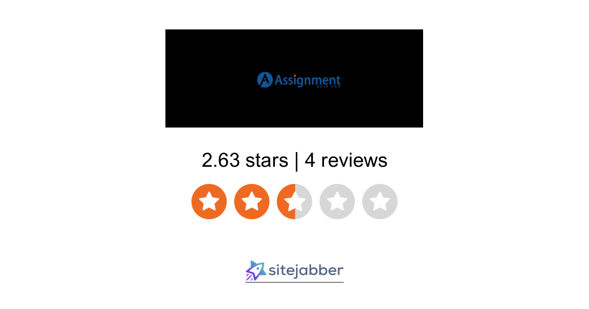 Assignment Help Reviews - 4 Reviews of assignmenthelppro.com | Sitejabber