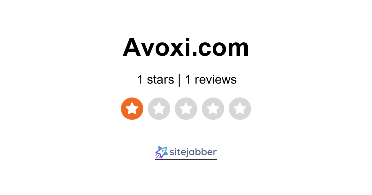Avoxi Reviews - 1 Reviews of avoxi.com | Sitejabber