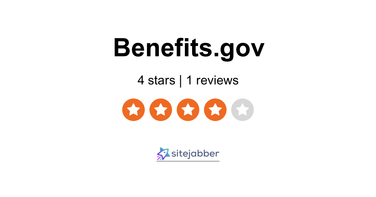 Benefits.gov Reviews - 1 Reviews of Benefits.gov | Sitejabber