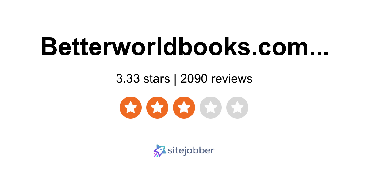 Better World Books Reviews - Read 2,090 Customer Reviews of Better ...