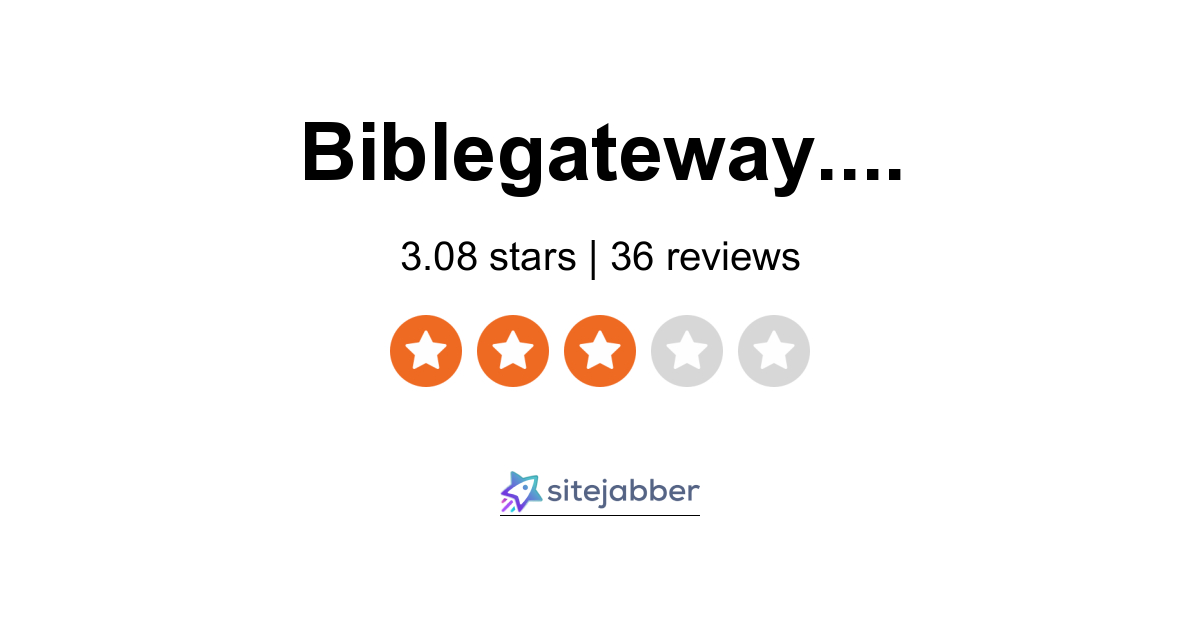 BibleGateway Reviews - Read 36 Customer Reviews of BibleGateway ...