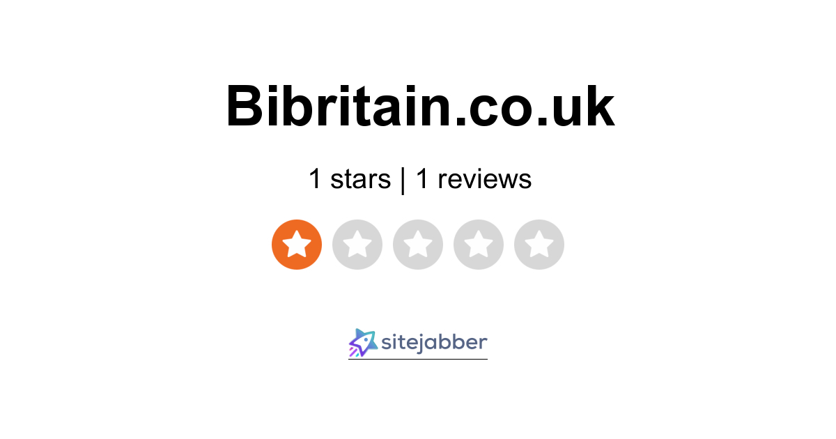 Bibritain.co.uk Reviews - 1 Reviews of bibritain.co.uk | Sitejabber