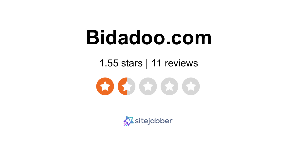 Bidadoo Reviews - Read 11 Customer Reviews of Bidadoo | Sitejabber