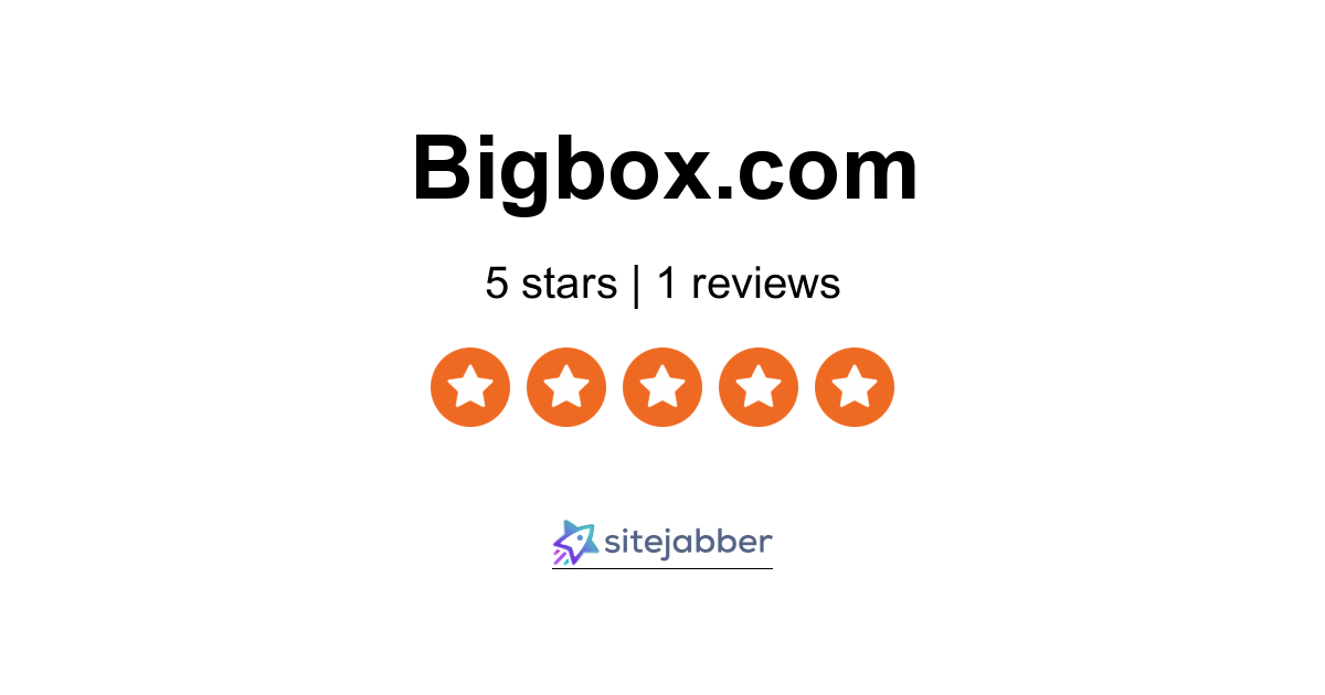 Big Box Storage Reviews - Read 1 Customer Reviews of Big Box Storage ...