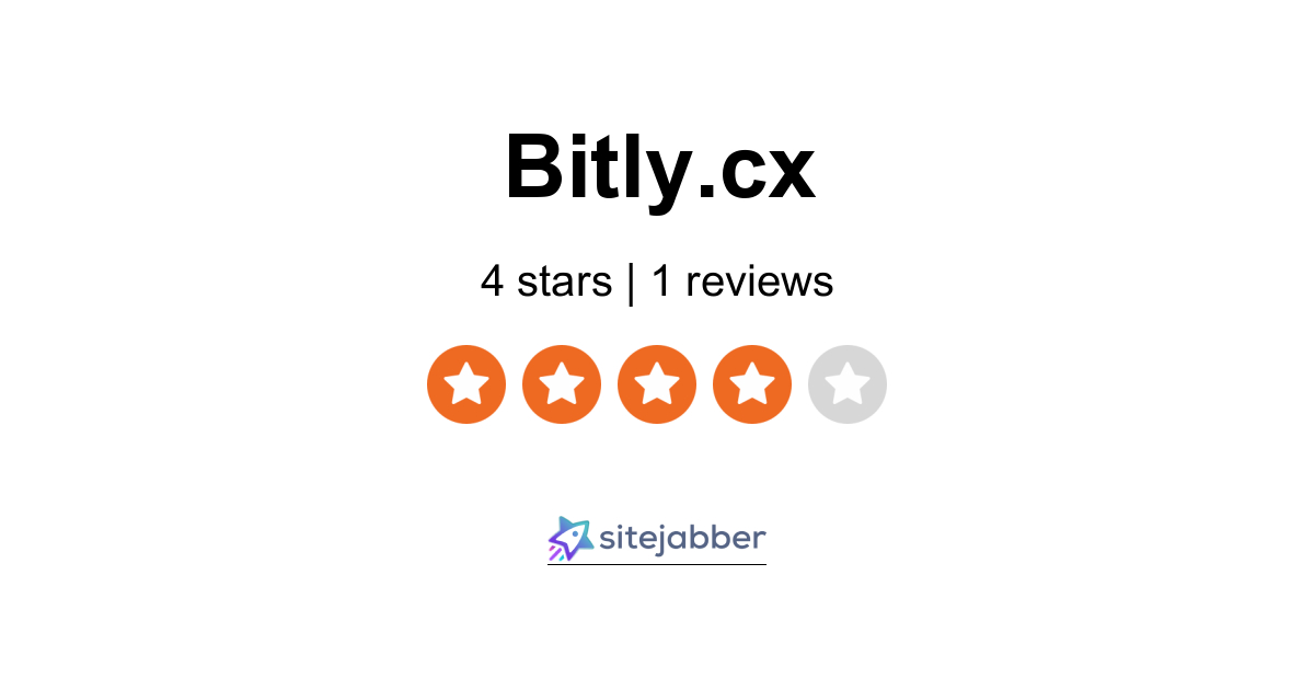 Bitly.cx Reviews - Read 1 Customer Reviews of Bitly.cx | Sitejabber