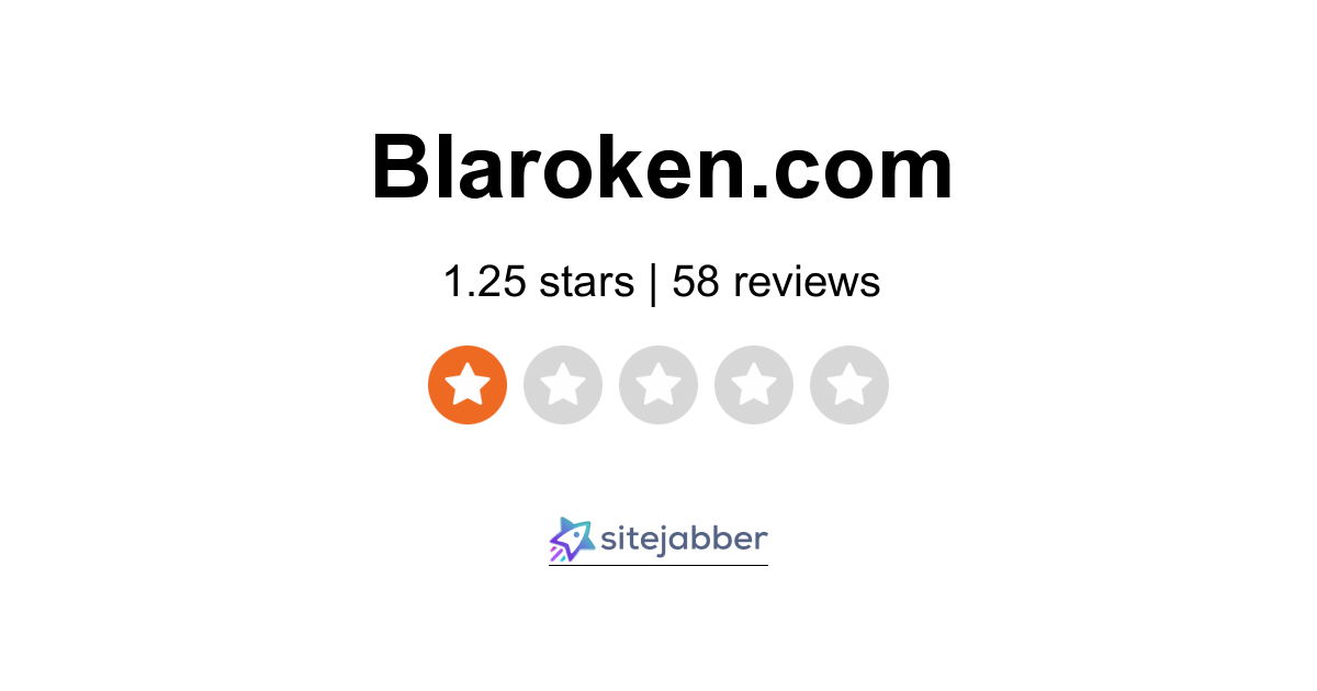 Blaroken Reviews - Read 58 Customer Reviews of Blaroken | Sitejabber