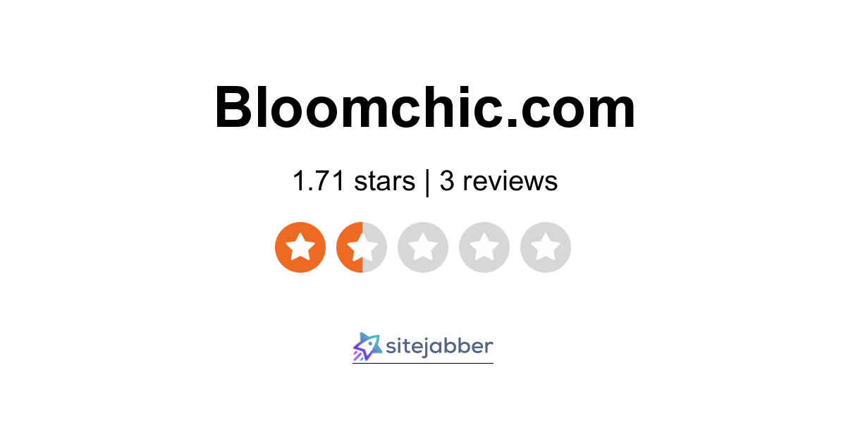 Bloomchic Reviews - Read 3 Customer Reviews of Bloomchic | Sitejabber