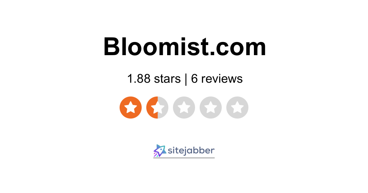 Bloomist Reviews - Read 6 Customer Reviews of Bloomist | Sitejabber