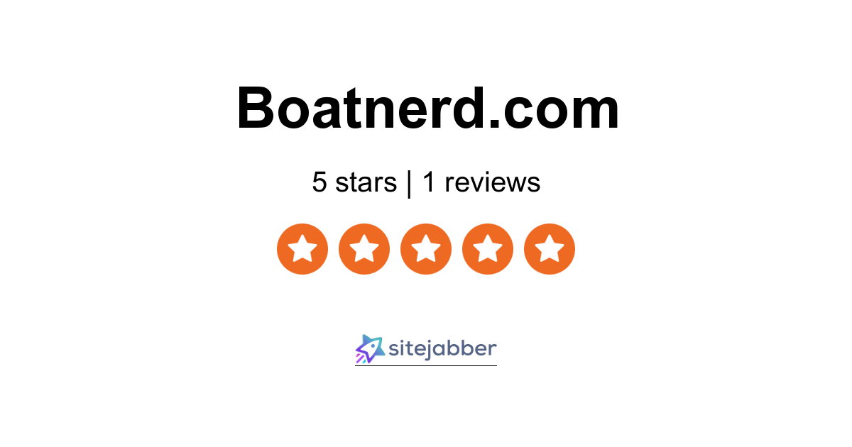 BoatNerd Reviews - Read 1 Customer Reviews of BoatNerd | Sitejabber