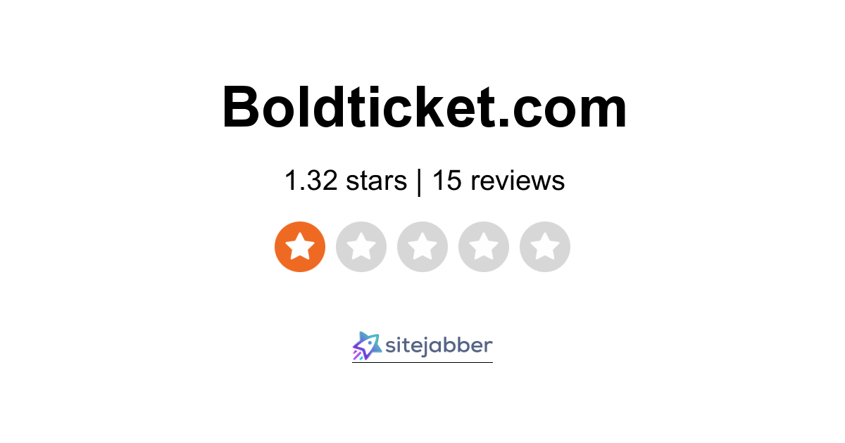 Bold Ticket Reviews - Read 7 Customer Reviews of Bold Ticket | Sitejabber