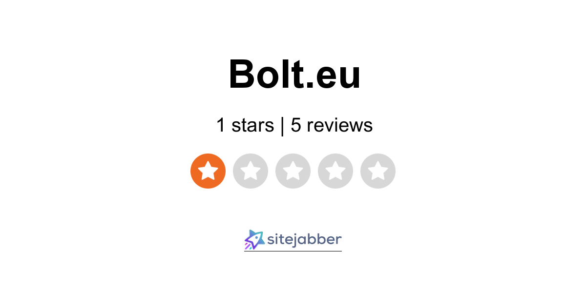 Bolt.eu Reviews - 4 Reviews of Bolt.eu | Sitejabber