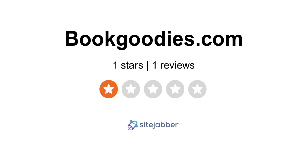 Book Goodies Reviews - Read 1 Customer Reviews of Book Goodies | Sitejabber