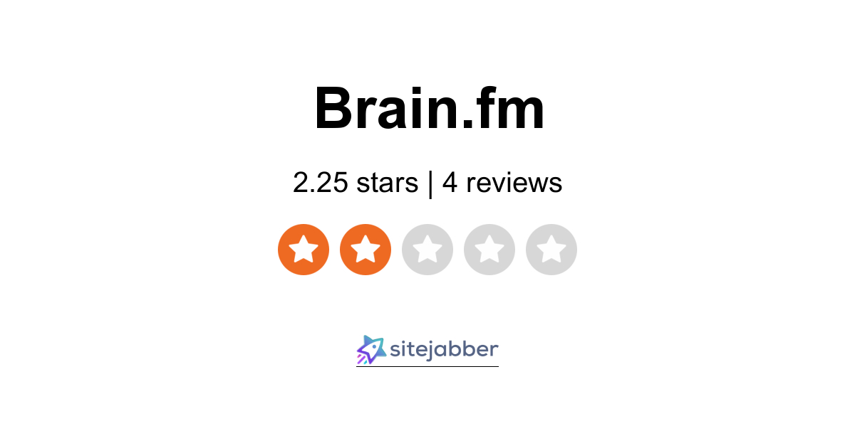 Brain.fm Reviews - Read 4 Customer Reviews of Brain.fm | Sitejabber