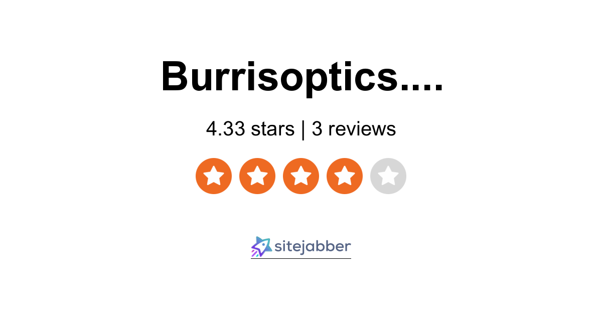 Burris Optics Reviews - 3 Reviews of Burrisoptics.com | Sitejabber