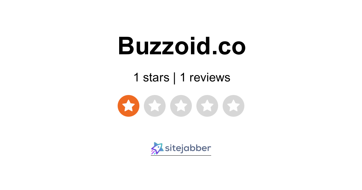 Buzzoid.co Reviews - Read 1 Customer Reviews of Buzzoid.co | Sitejabber