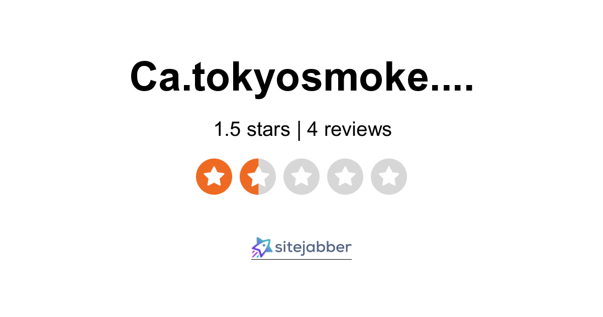 Tokyo Smoke Reviews - 5 Reviews of Ca.tokyosmoke.com | Sitejabber