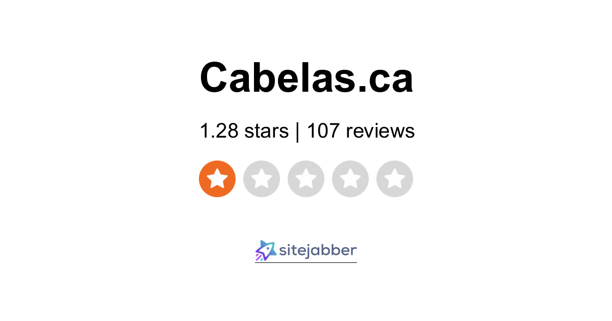 Cabela's Canada Reviews - Read 107 Customer Reviews of Cabela's Canada ...