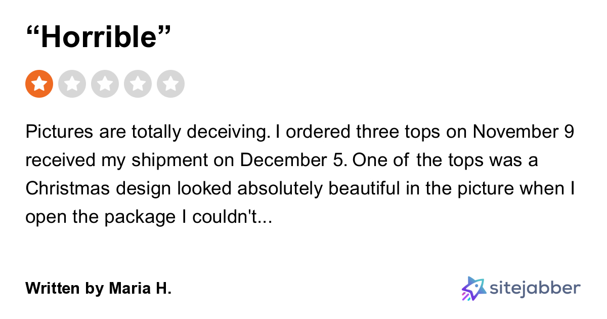 1 Star Review of Capatee: “HORRIBLE”