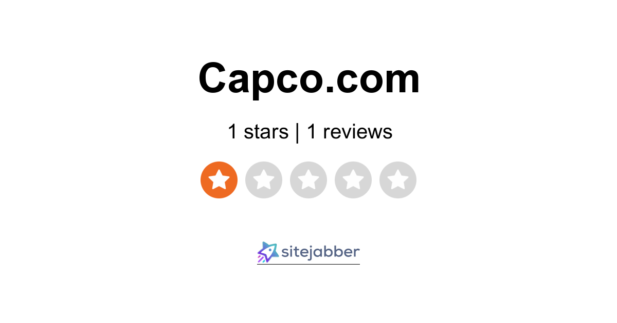 Capco Reviews - 1 Reviews of Capco.com | Sitejabber