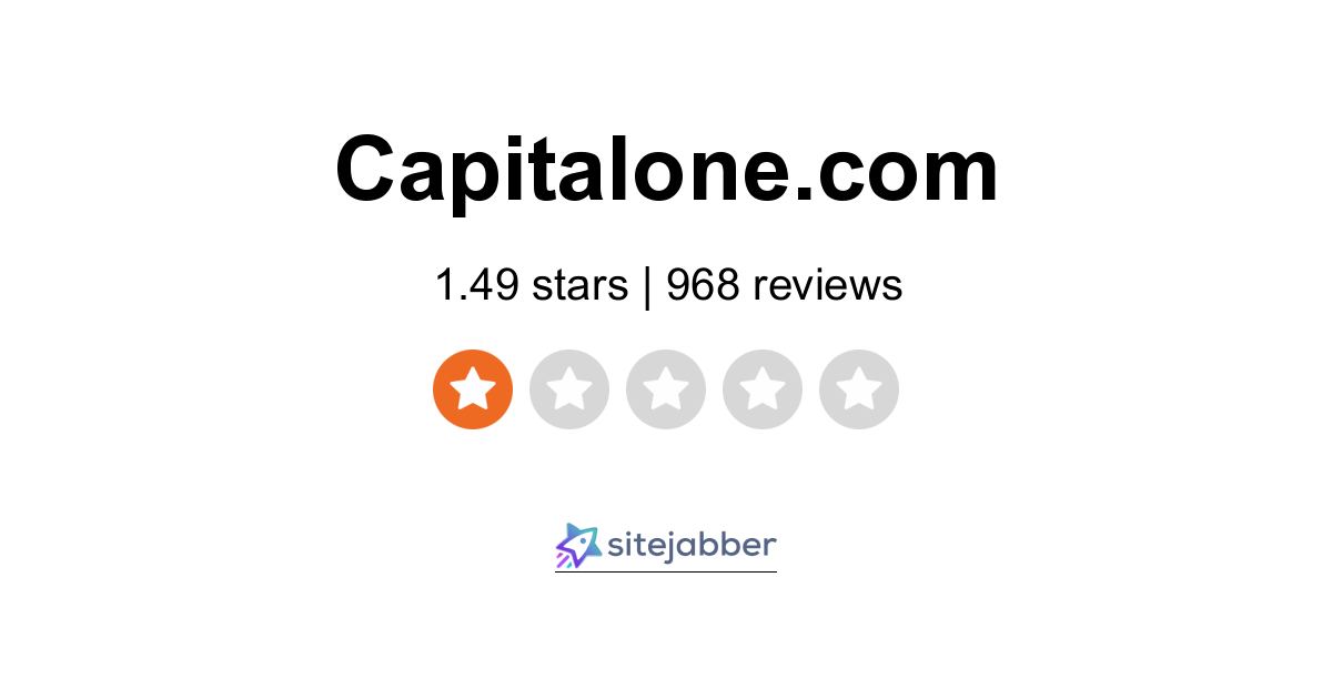 Capital One Reviews - Read 967 Customer Reviews of Capital One | Sitejabber