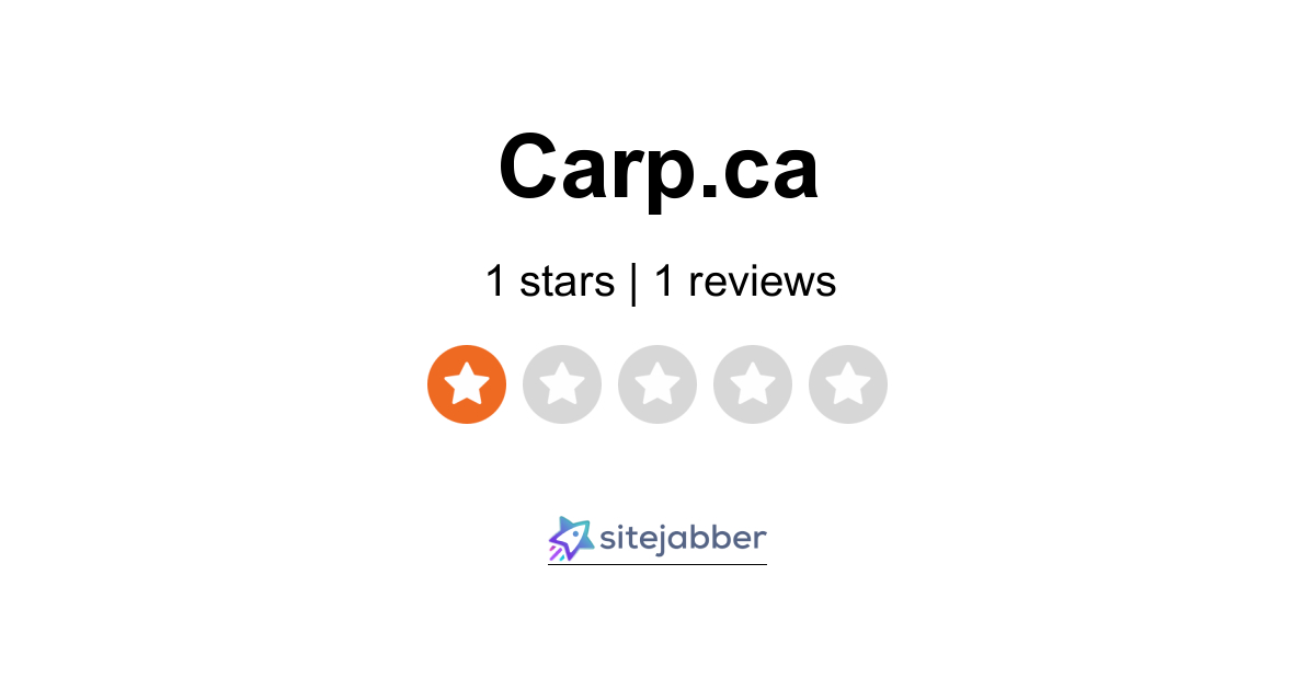 Carp Reviews - 1 Reviews of carp.ca | Sitejabber