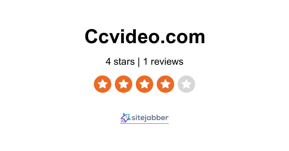 Ccvideo Reviews - Read 1 Customer Reviews of Ccvideo | Sitejabber