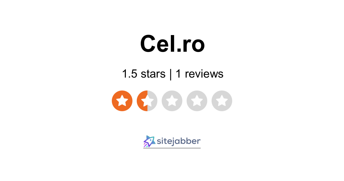 CEL.ro Reviews - 1 Reviews of Cel.ro | Sitejabber