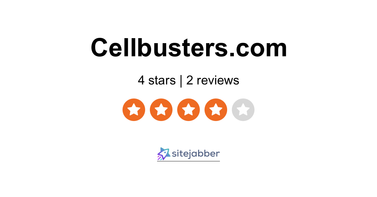 CellBusters Reviews - Read 2 Customer Reviews of CellBusters | Sitejabber