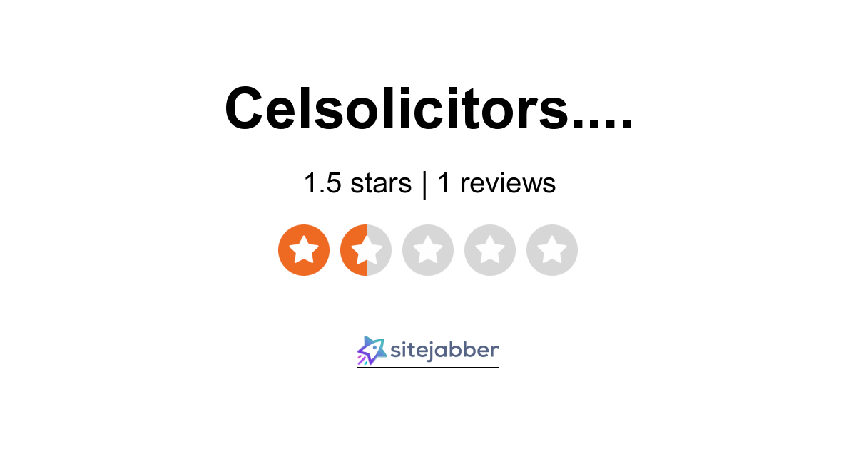 Celsolicitors Reviews - 1 Reviews of Celsolicitors.com | Sitejabber
